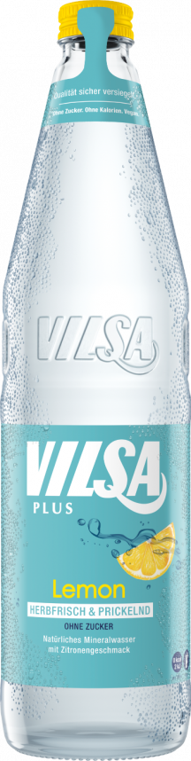 VILSA Plus Lemon: Mineralwasser und ein Hauch Zitrone | VILSA