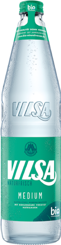 VILSA Mineralwasser medium: angenehm prickelnd | VILSA