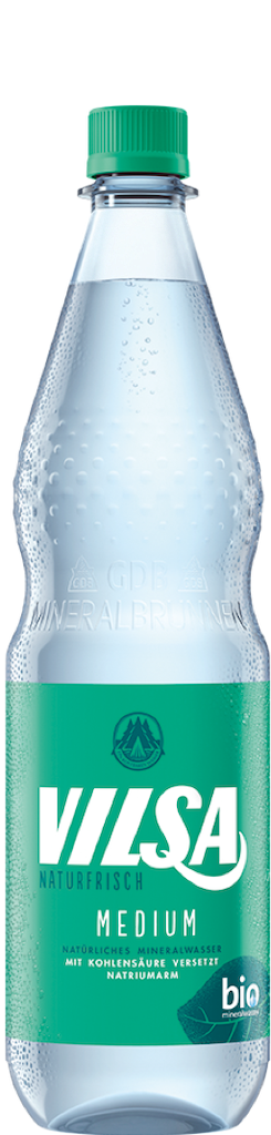 VILSA Mineralwasser medium: angenehm prickelnd | VILSA