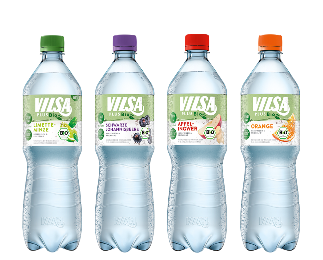 VILSA PLUS Bio: natürliches Mineralwasser mit Bio-Aromen | VILSA