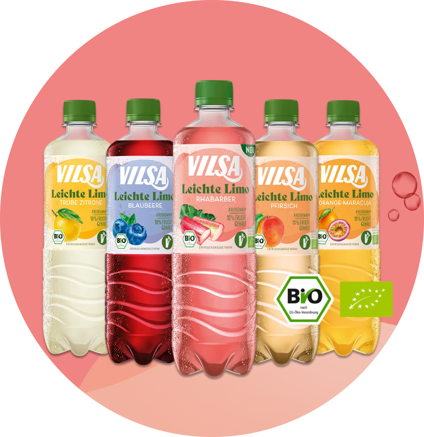 Aktion vorbei - Gratis testen Leichte Bio Limo I VILSA