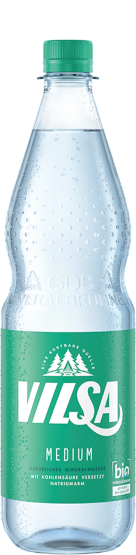 VILSA Mineralwasser medium: angenehm prickelnd | VILSA